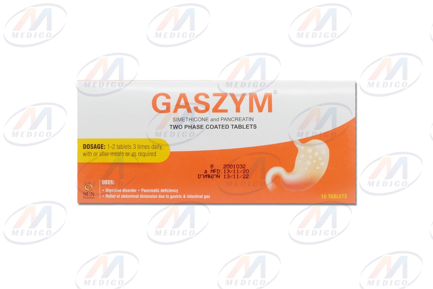 ยาช่วยขับลม จุกเสียด แน่นท้อง - medigo ขายยา ปลีก ส่ง อาหารเสริม ...